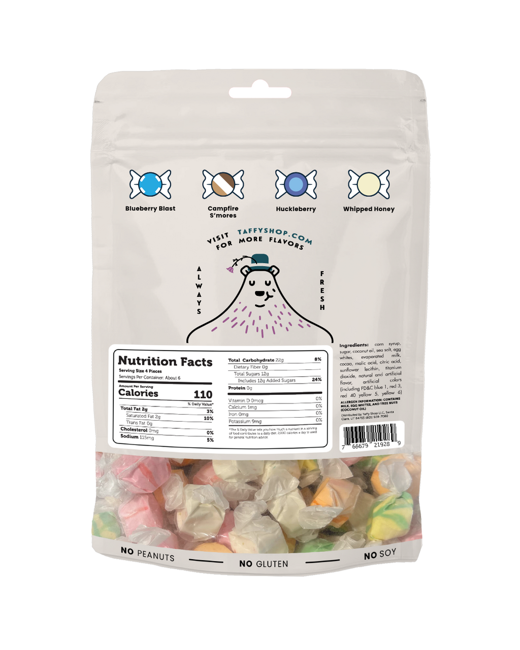 Customizable Taffy Bags in Bulk | Taffy Shop Wholesale