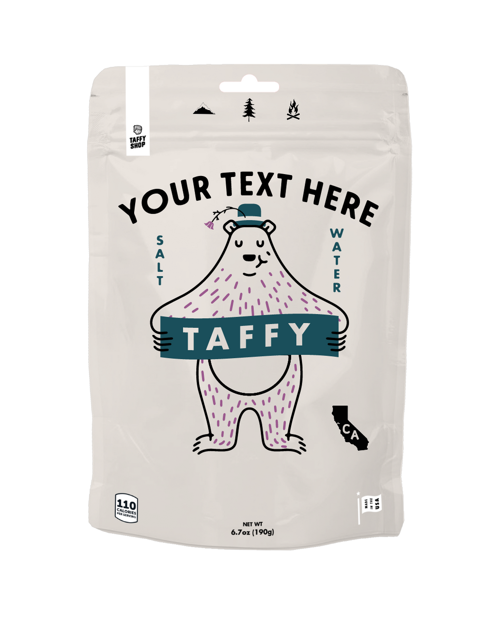 Customizable Taffy Bags in Bulk | Taffy Shop Wholesale